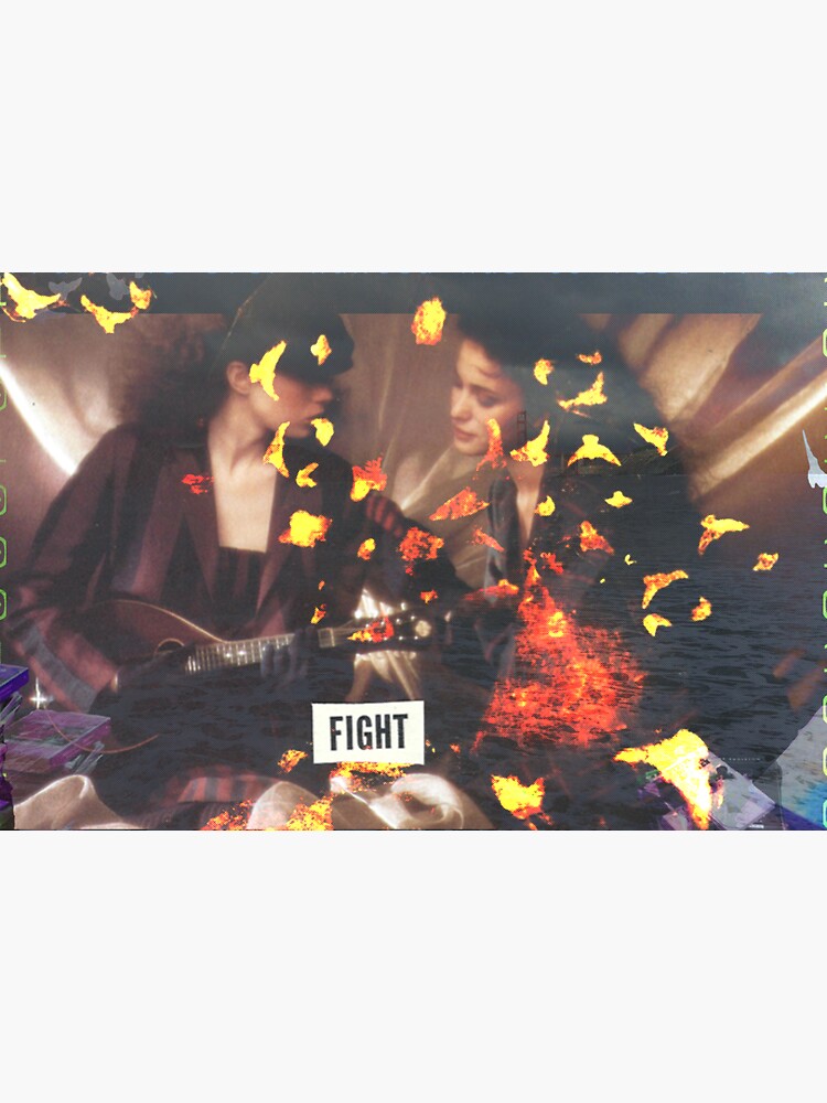 "A Fight Collage" Sticker for Sale by courtneytrouble | Redbubble