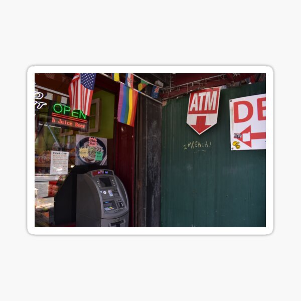 "ATM" Sticker for Sale by pigmentportals | Redbubble