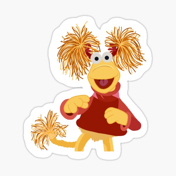 "Red from Fraggle Rock" Sticker for Sale by emilytorgal | Redbubble