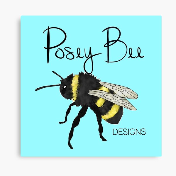 "Posey Bee Logo" Canvas Print by PoseyBee | Redbubble