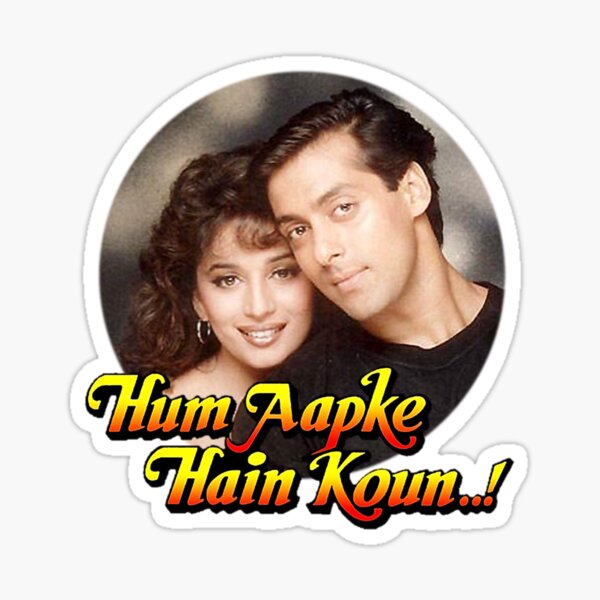 "Salman Khan Vintage Design - Hum Aapke Hain Koun" Sticker for Sale by ...