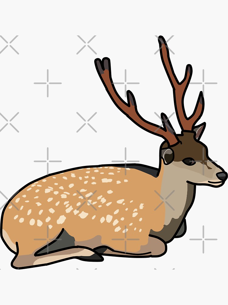 "Nara Deer" Sticker for Sale by beckahbrooks | Redbubble