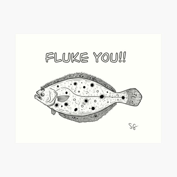Fluke Fishing Art Prints | Redbubble