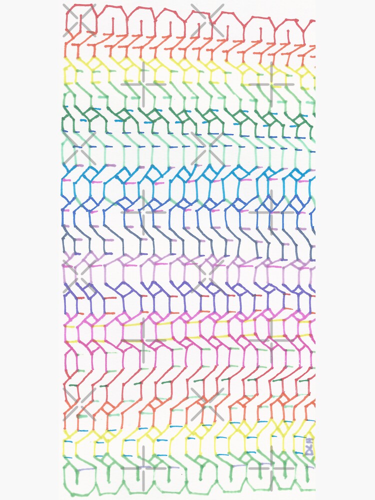 "Rainbow connections doodle by DLH" Sticker for Sale by LabyrinthsbyDLH ...