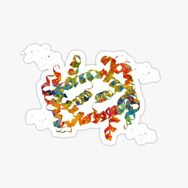 "Hemoglobin" Sticker by erzebetth | Redbubble
