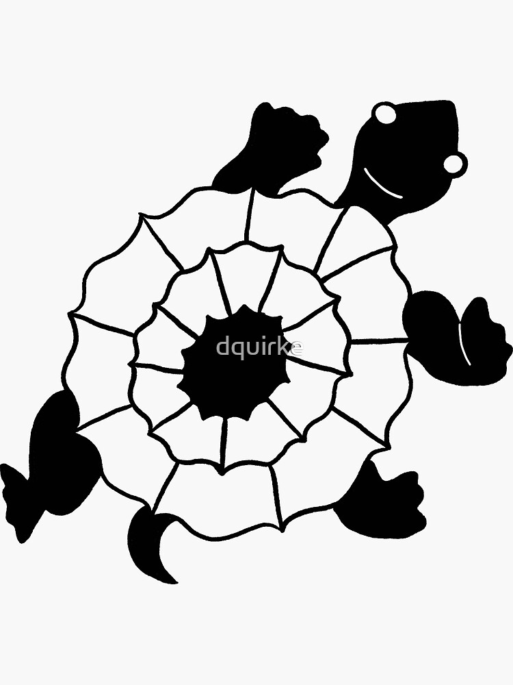 "Shellback turtle" Sticker by dquirke | Redbubble