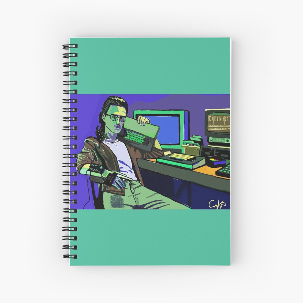 "Hackerman from Kung-Fury" Spiral Notebook by DimanStrilets | Redbubble
