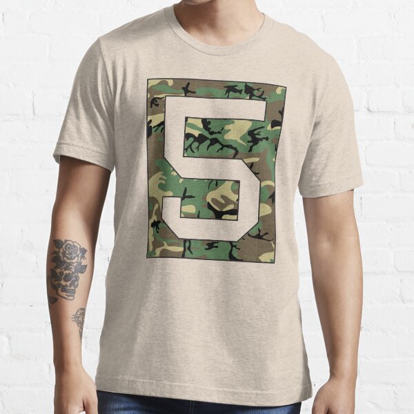 "Number "5" Military Camo Stencil font" T-shirt by northsar | Redbubble ...