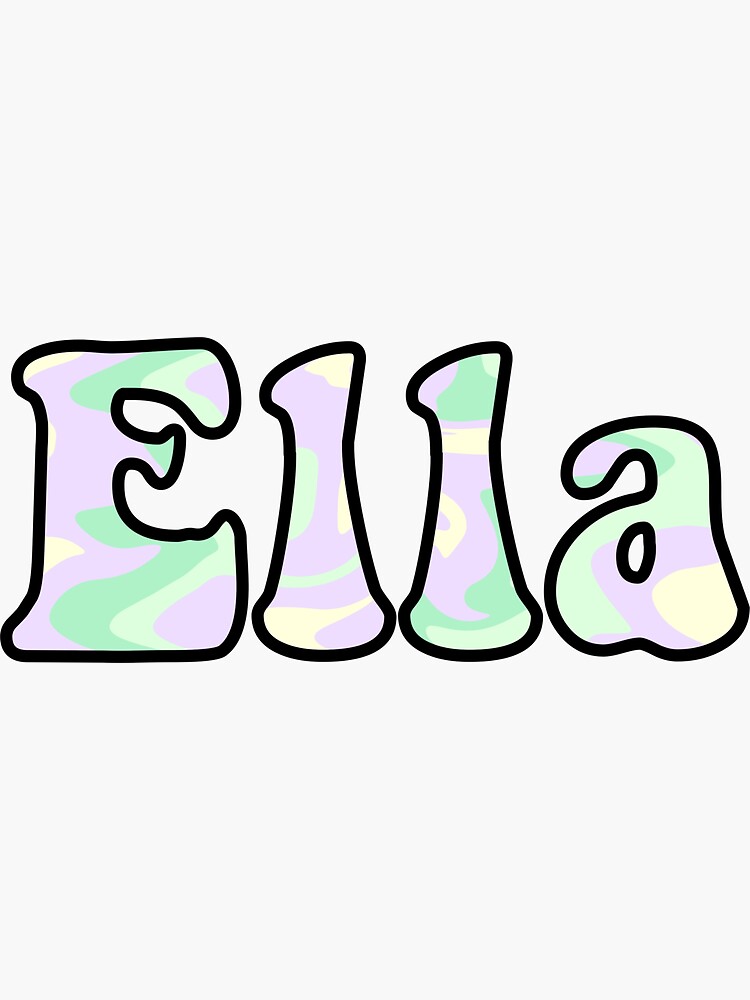 "Custom Ella Design " Sticker for Sale by Kyrostickers | Redbubble
