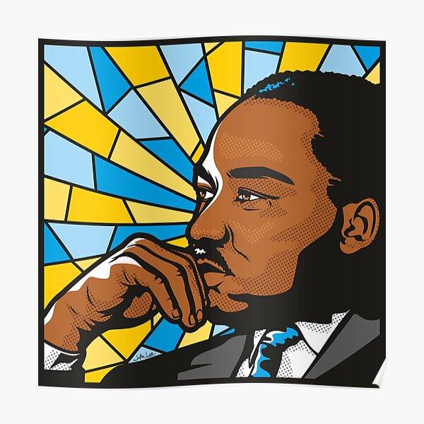 "Martin Luther King Pop Art" Poster for Sale by jamieleeart | Redbubble