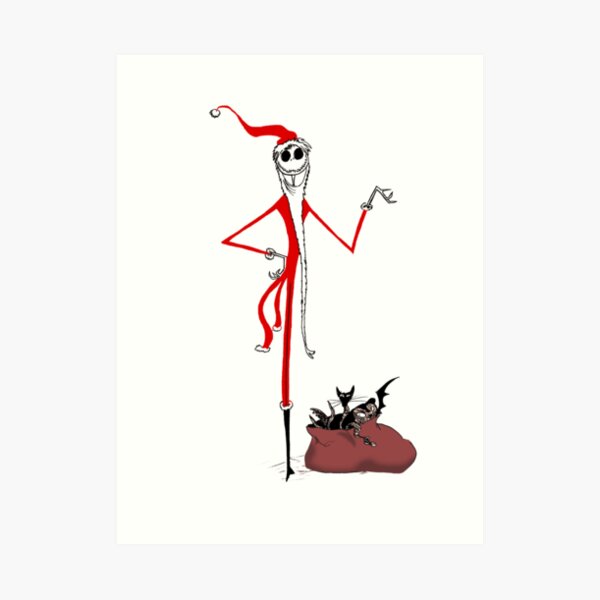 "Sandy Claws - Nightmare before christmas" Art Print for Sale by ...