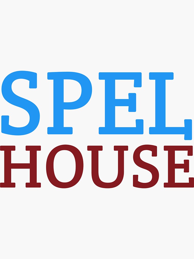 "spelhouse" Sticker for Sale by 3colors3 | Redbubble