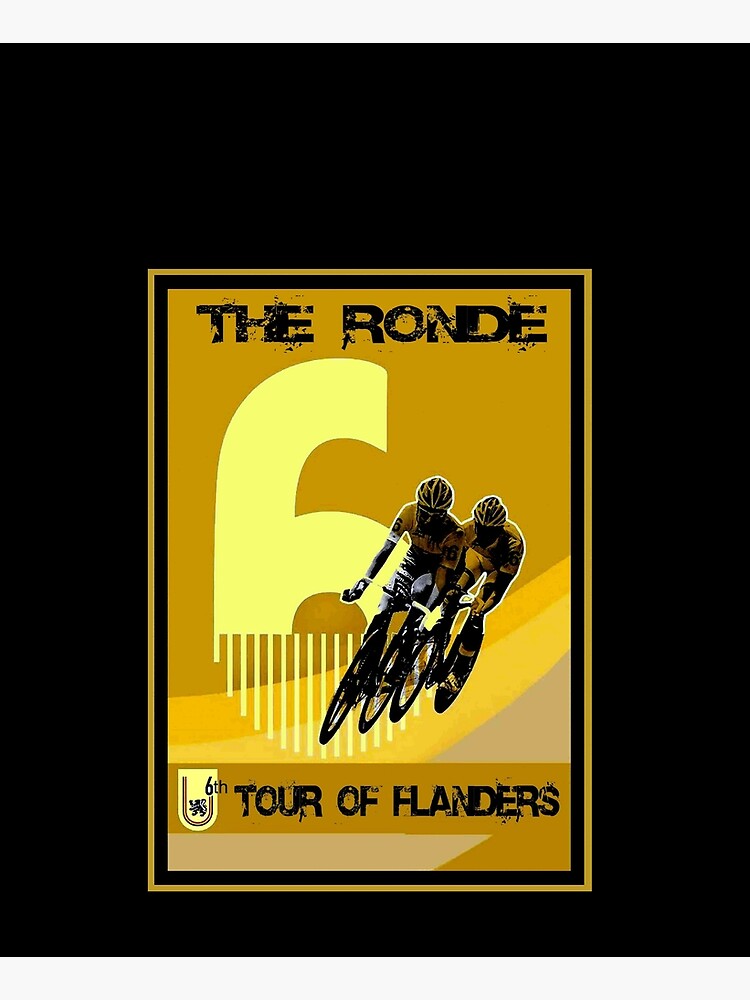 "RONDE : Tour of Flanders Bike Racing Advertising Print" Apron for Sale ...