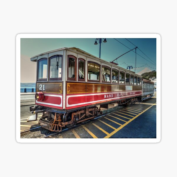 "Manx Electric Tram" Sticker by manxhaven | Redbubble