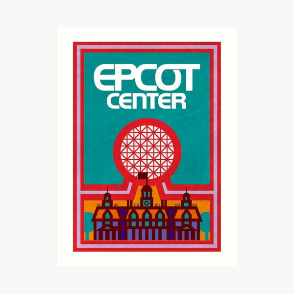 "epcot vintage retro" Art Print for Sale by harrypotter394 | Redbubble