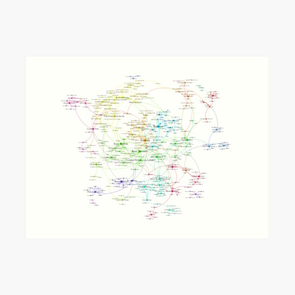 "The Graph Of Mathematicians" Art Print for Sale by griffsgraphs ...