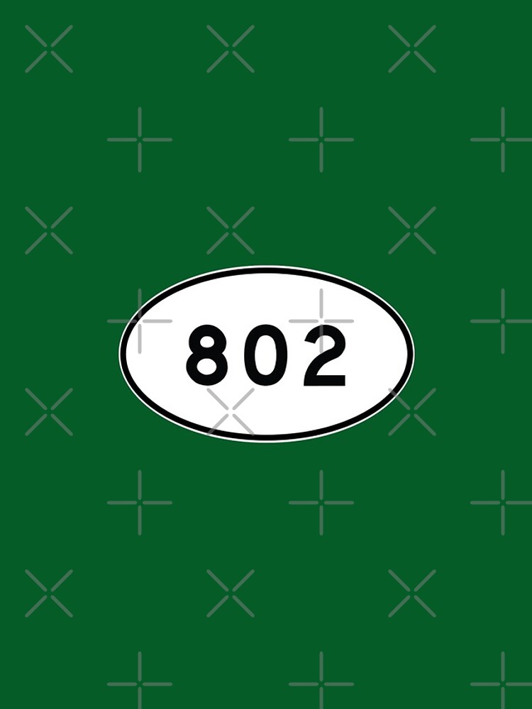 "802 area code - Euro Oval Sticker" iPhone Case for Sale by ...