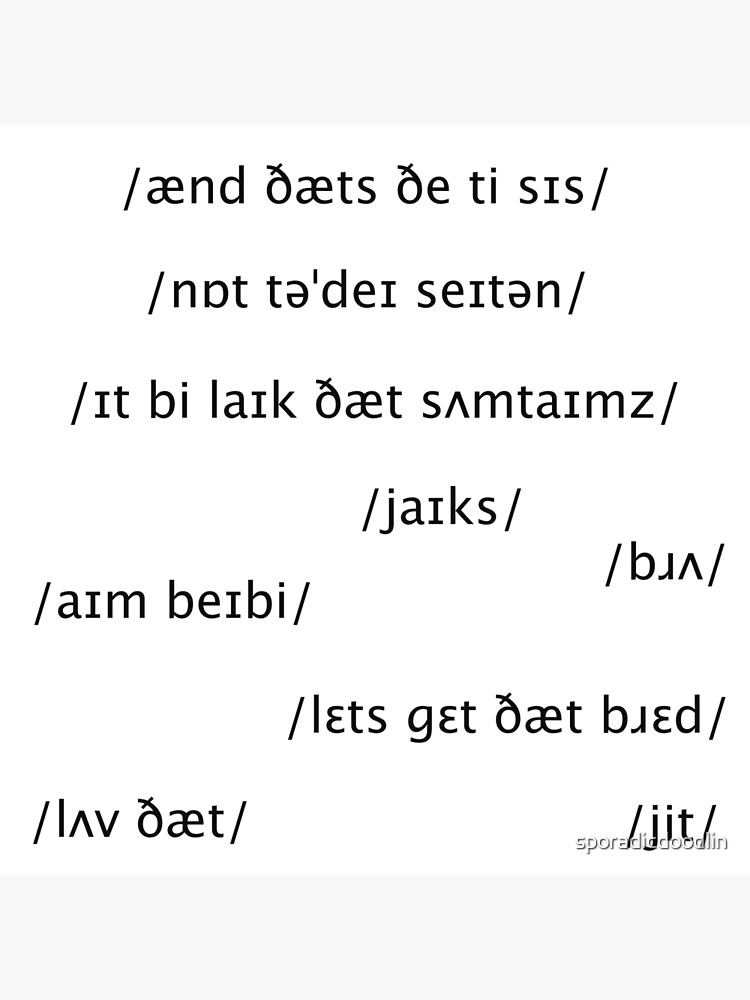 "Memes but in IPA" Art Print for Sale by sporadicdoodlin | Redbubble