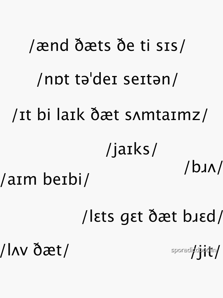 "Memes but in IPA" Sticker for Sale by sporadicdoodlin | Redbubble