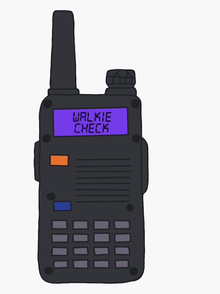 "Walkie check" Sticker for Sale by ally8300 | Redbubble