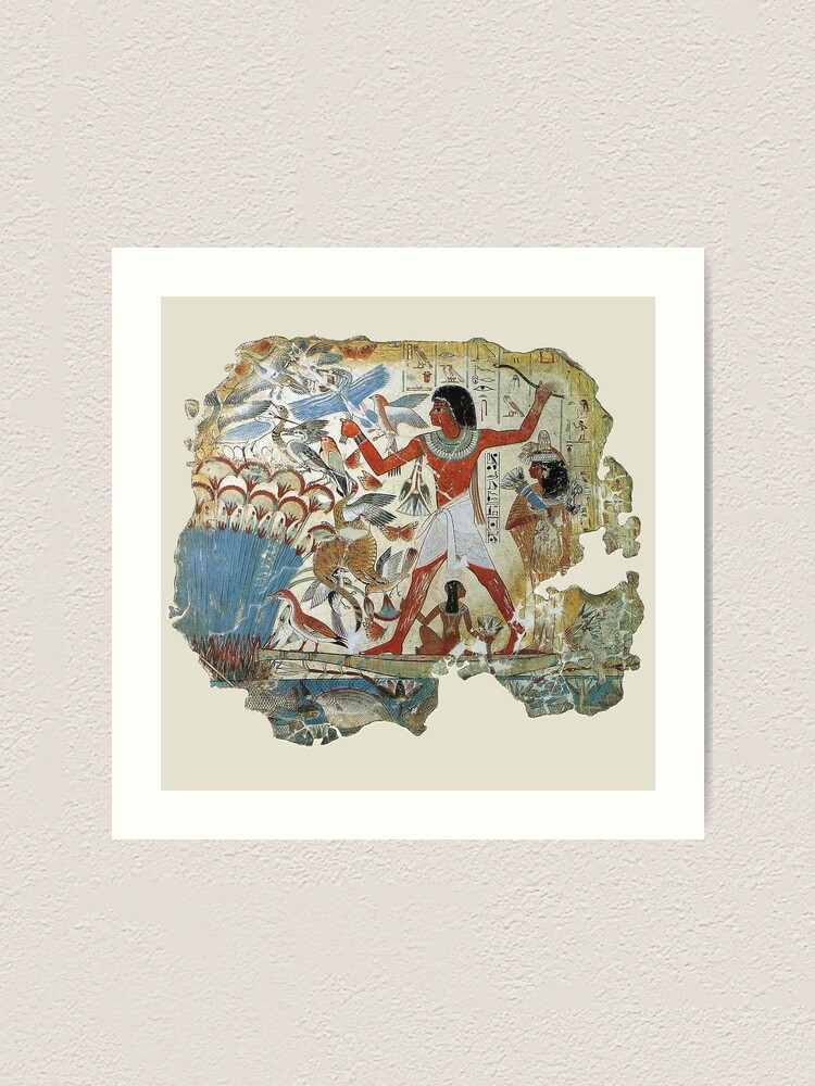 "Fowling Scene from The Tomb of Nebamun" Art Print for Sale by ...