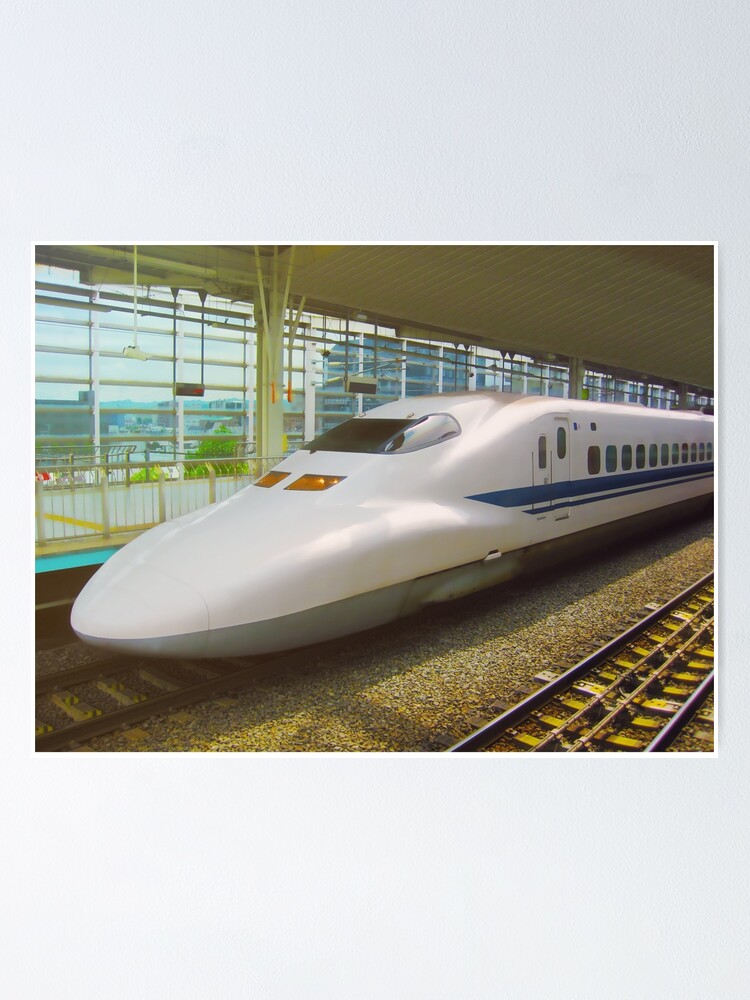 "Shinkansen bullet train, Japan" Poster for Sale by BrunoBeach | Redbubble