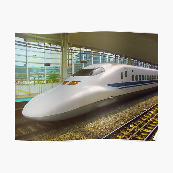 "Shinkansen bullet train, Japan" Poster for Sale by BrunoBeach | Redbubble