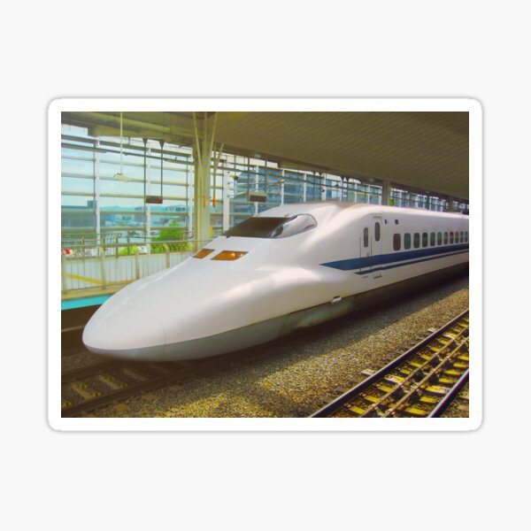 "Shinkansen bullet train, Japan" Sticker by BrunoBeach | Redbubble