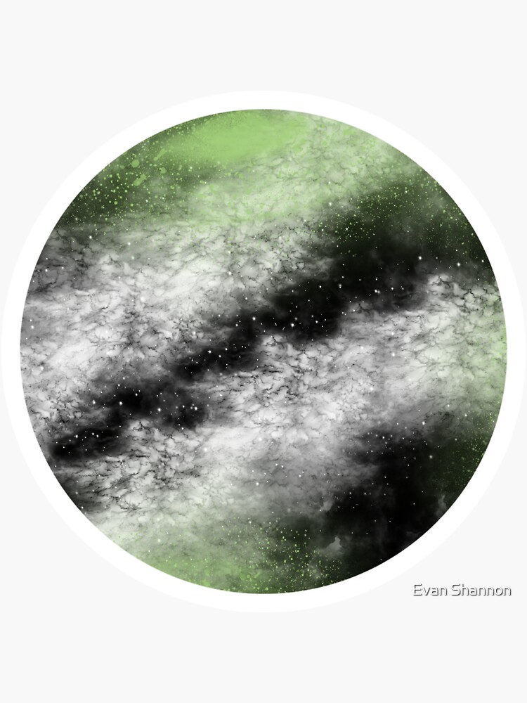 "Subtle Space Agender Pride" Sticker for Sale by lshannon3 | Redbubble