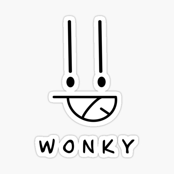 "Wonky" Sticker for Sale by Kid-Corner | Redbubble