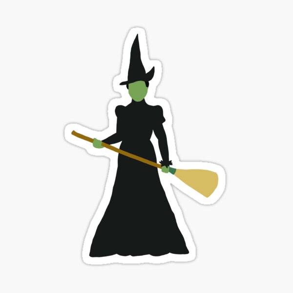 "Elphaba from Wicked illustration" Sticker for Sale by RubyCreative ...