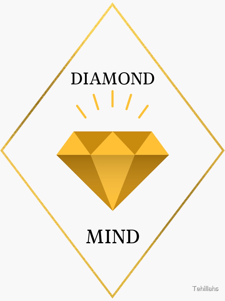 "Diamond mind" Sticker for Sale by Tehillahs | Redbubble