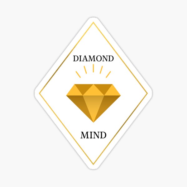 "Diamond mind" Sticker for Sale by Tehillahs | Redbubble