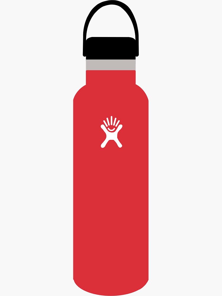 "red water bottle" Sticker by emmmcc | Redbubble
