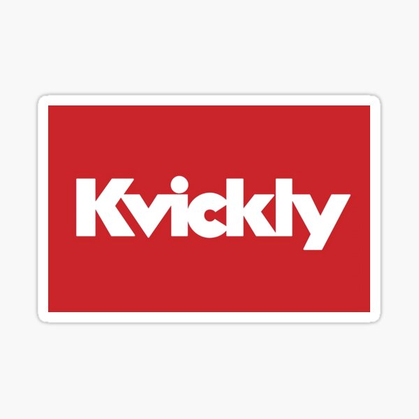 "Kvickly Logo Danmark" Sticker for Sale by Tippen | Redbubble