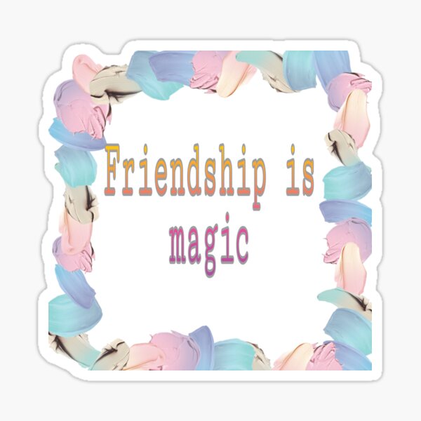 "FRIENDSHIP" Sticker for Sale by shahidpp | Redbubble