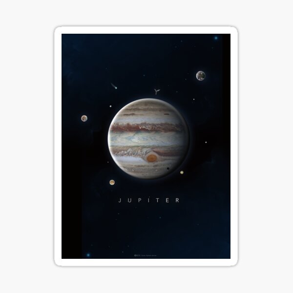 "Jupiter HD Poster" Sticker for Sale by BOSPlanets | Redbubble