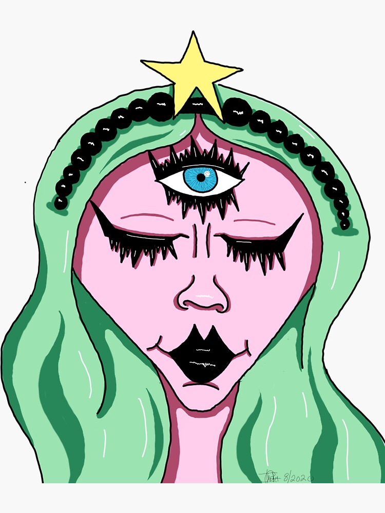 "Third Eye Art" Sticker by Isavibe | Redbubble