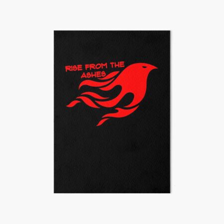 "Phoenix Rise From The Ashes Logo" Art Board Print by TrailBlaxer ...