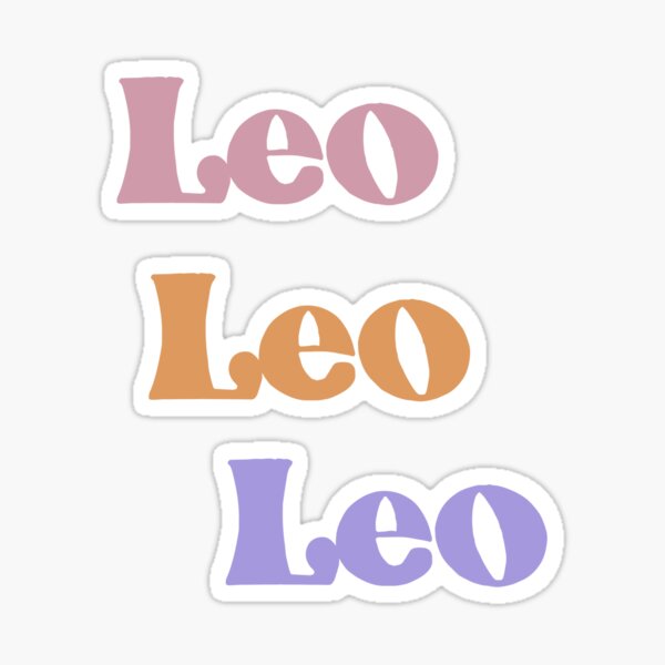 "Leo Sticker pack " Sticker by hannahhhmack | Redbubble