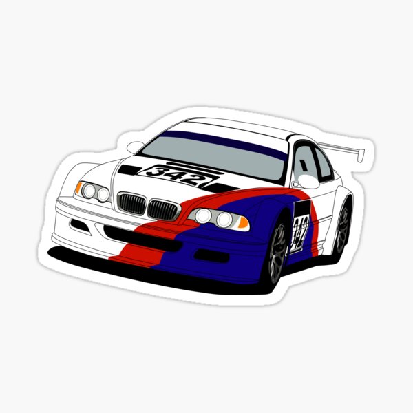 "E46 GTR" Sticker by Maxyenko | Redbubble
