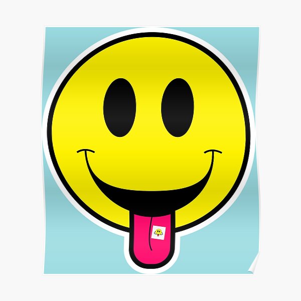 "Acid Trip Smiley Face" Poster by WalkDesigns | Redbubble