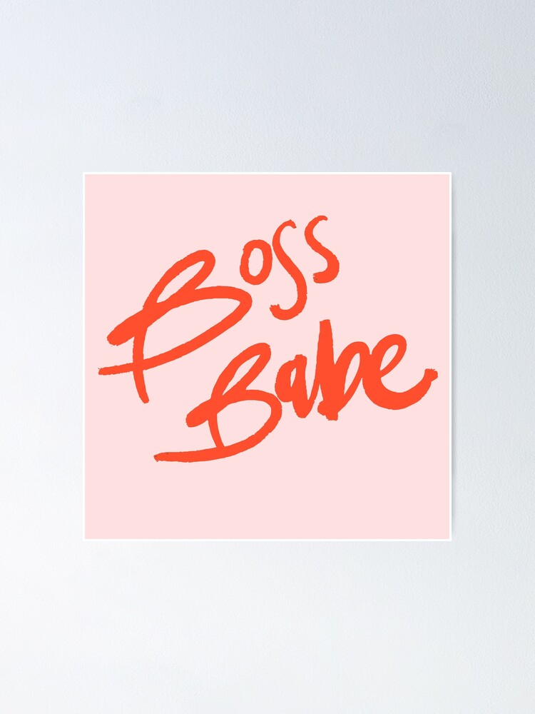 "Boss Babe Sticker" Poster by kylll | Redbubble