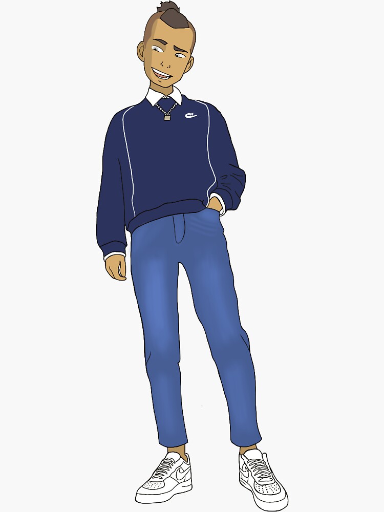 "Modern Sokka" Sticker for Sale by kaileeambro | Redbubble