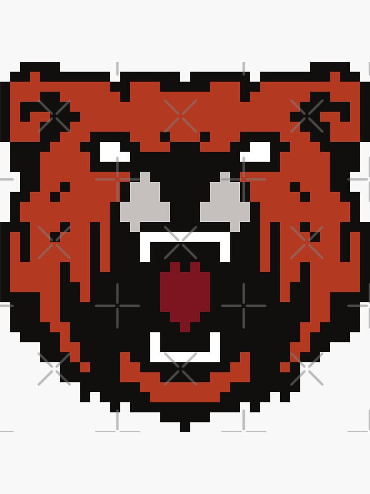 "8-bit Bear" Sticker for Sale by Quadghouls | Redbubble