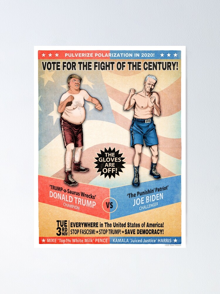 "Trump vs Biden Boxing Poster" Poster for Sale by TeaBowStudios | Redbubble