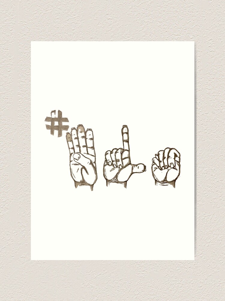 "BLM Sign Letters" Art Print for Sale by YoungTo | Redbubble