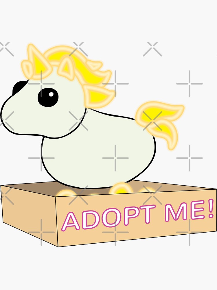 Pegatina «Unicornio Mega Neon Blanco y Amarillo Legendario» de StinkPad ...