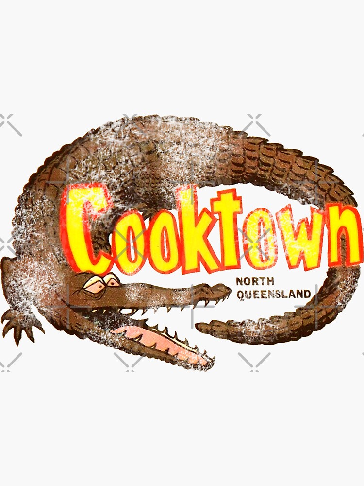 "Cooktown North Queensland Vintage Travel Decal" Sticker by hilda74 ...