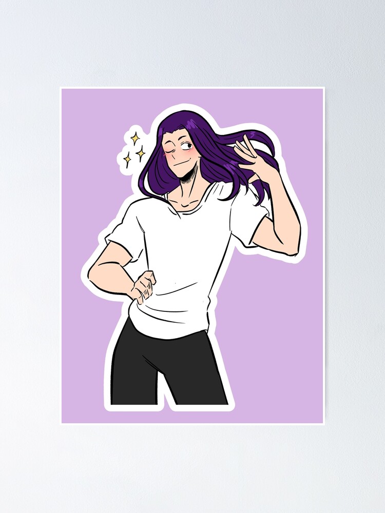 "Long hair Mineta Redesign" Poster for Sale by Zamyria | Redbubble